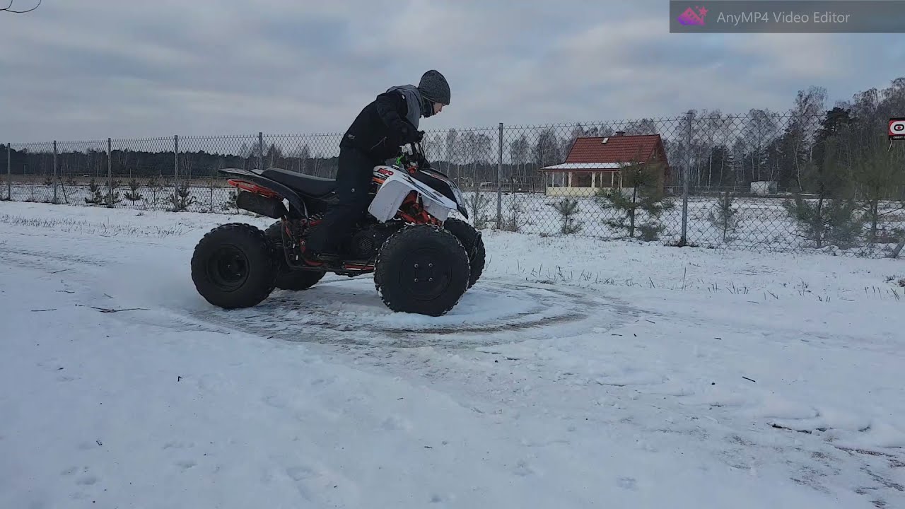 Kayo A180 Storm CVT China Quad ATV snow fun drift 1080HD, 好中国四人组 ...