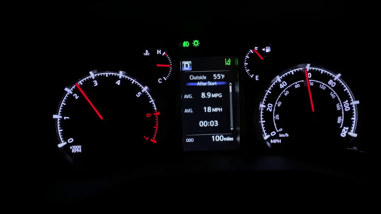 2020 4Runner Odometer goes from 99 to 100 miles - YouTube