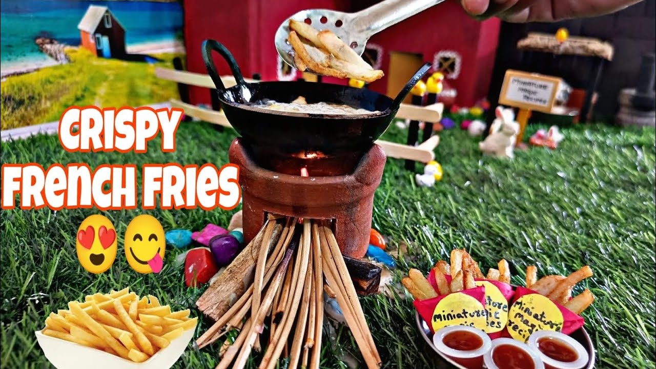How to make Crispy french fries | miniature french fries | finger chips ...