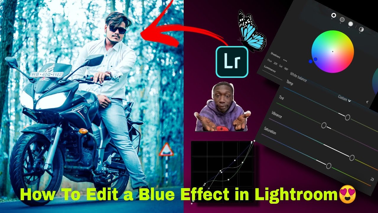 How To Edit 😍Blue💙Effect in Lightroom😍 Step by Step - YouTube