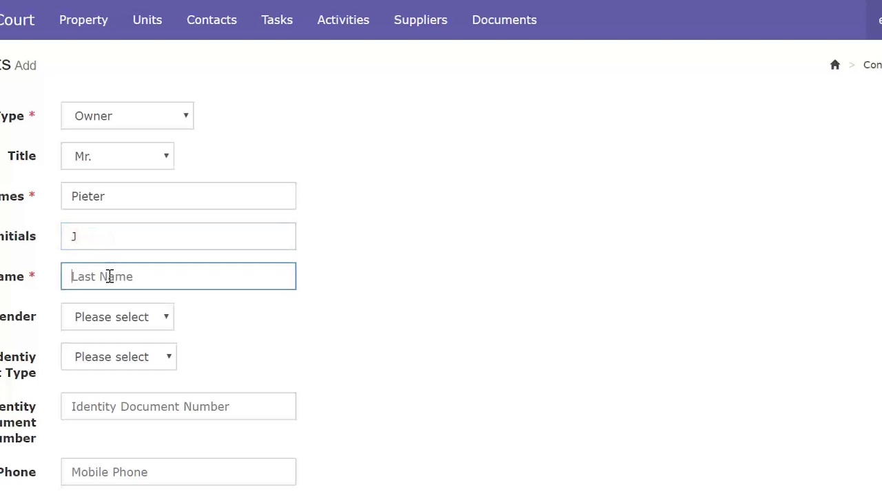 PropSoft - How to capture new Contacts - YouTube