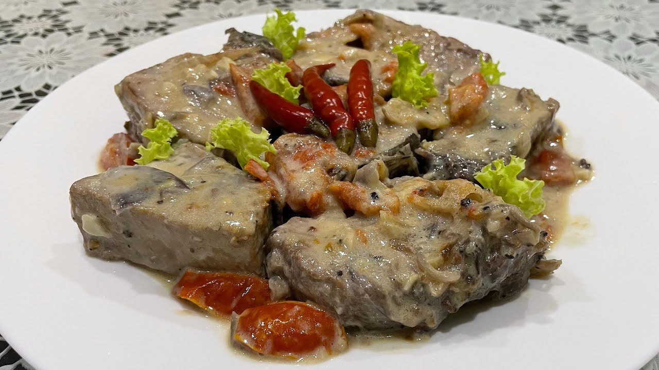 Yellow Fin Tuna Recipe | Ginataang Tuna Recipe - YouTube