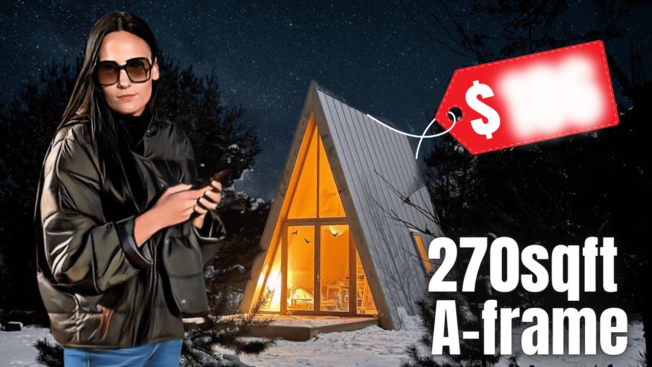 Living In This A-frame House | Can You Live In a 270sqft Aframe House ...