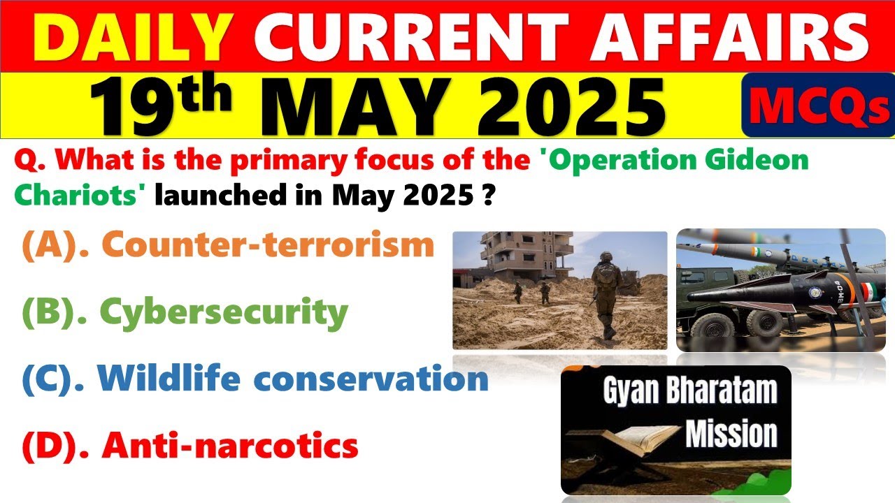 19th May 2025 | Daily Current Affairs 2025 | Today Current Affairs 2025 ...