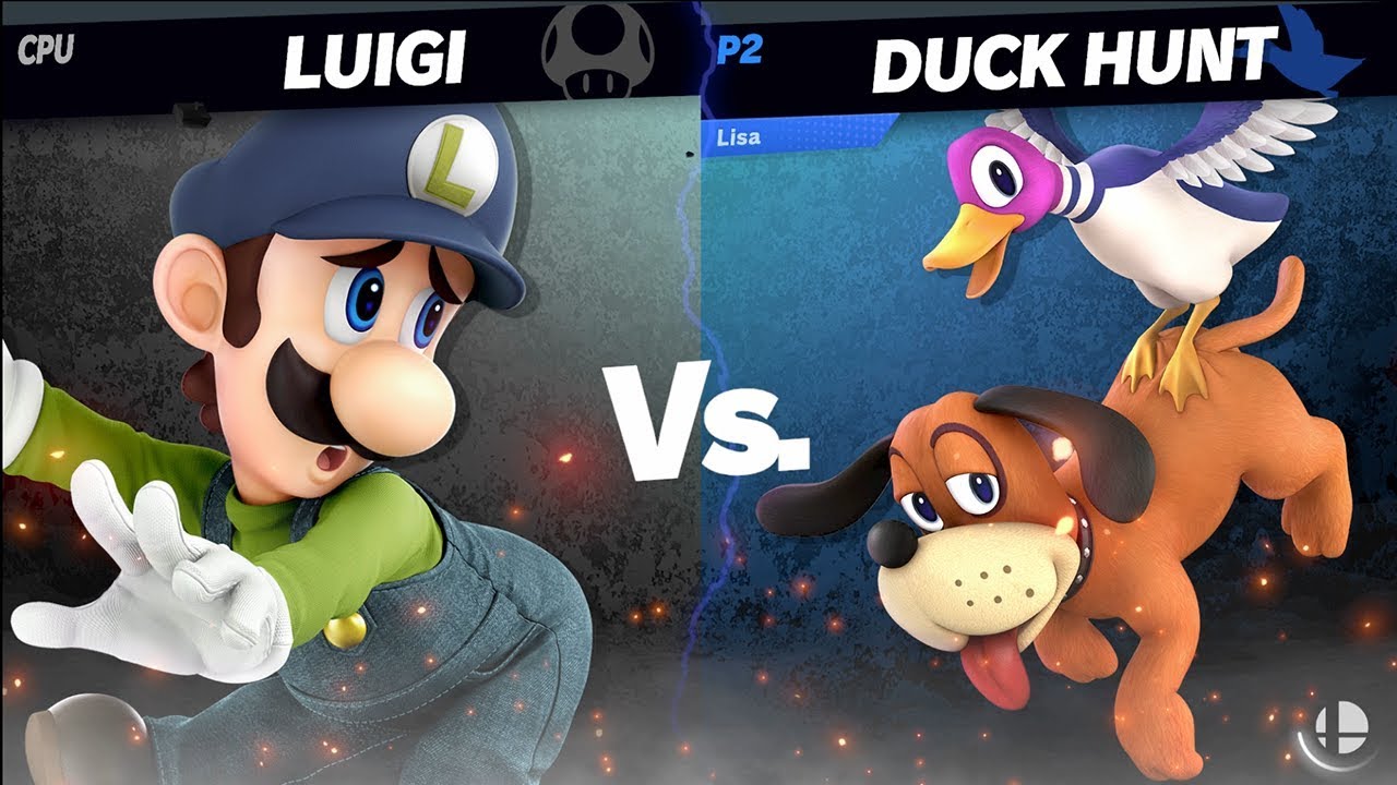Super Smash Bros. Ultimate | Duck Hunt Vs. Luigi - YouTube