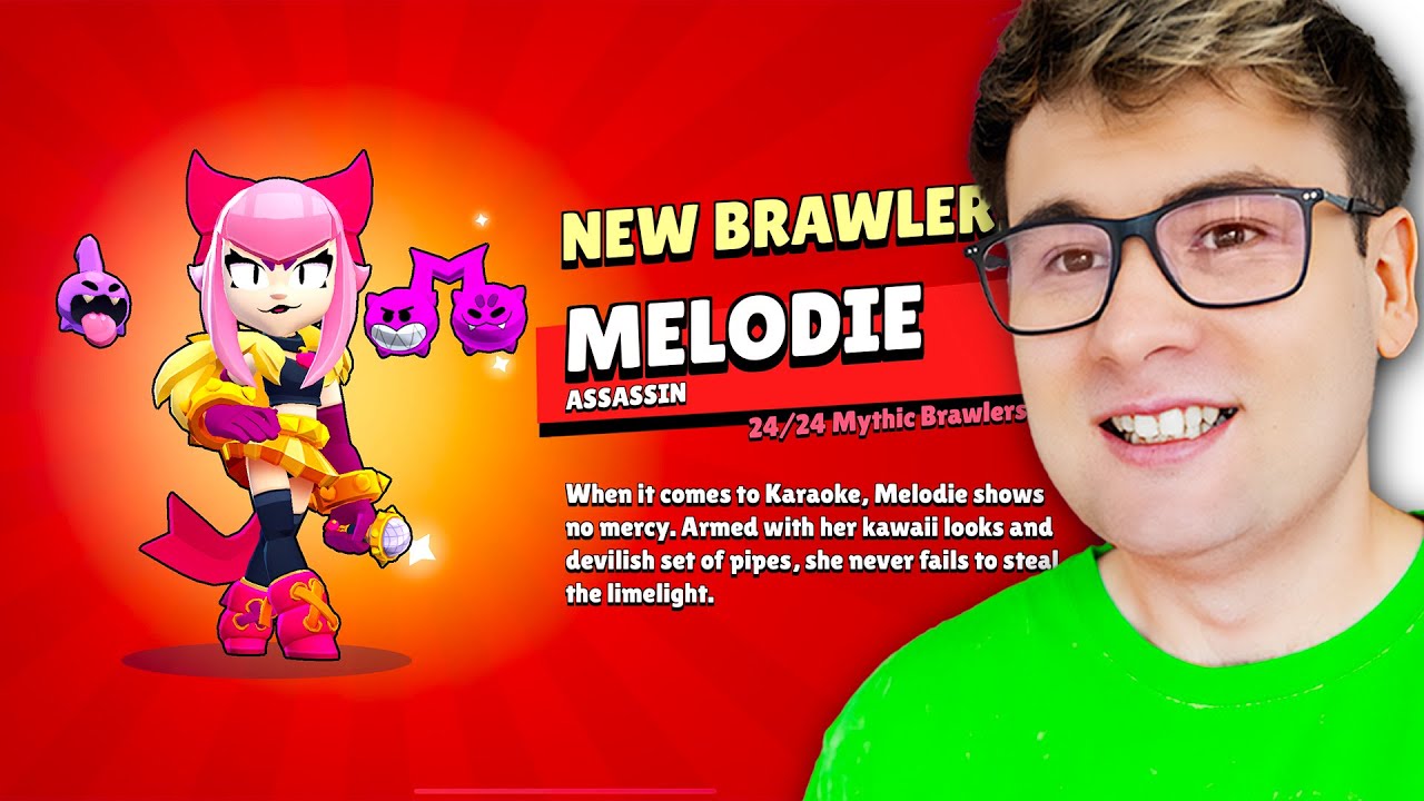 PUSHAMO NOVOG BRAWLERA MELODY NA rank 35! - YouTube