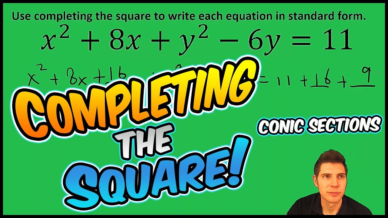 Conic Sections Completing the Square - YouTube