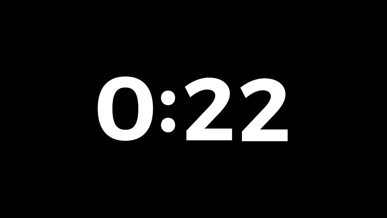 22 Seconds | COUNTDOWN Timer 🔥 ( No Copyright ) - YouTube