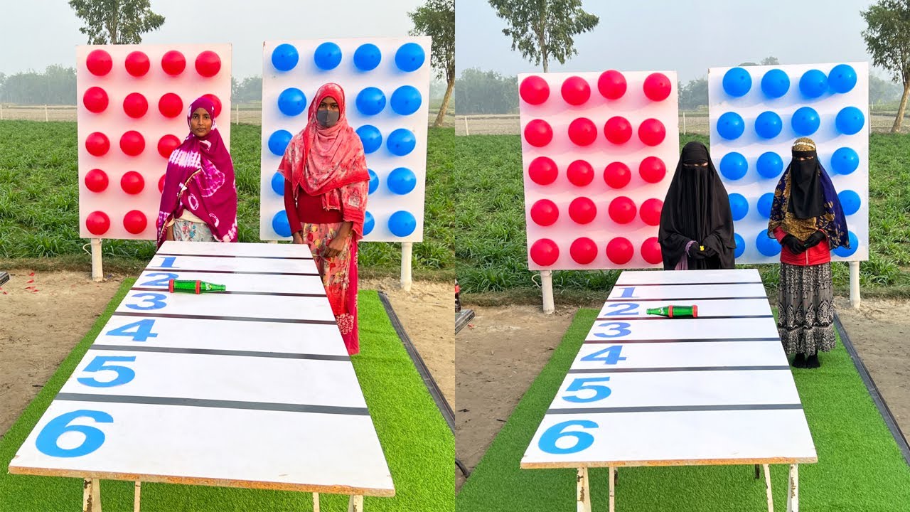 Who will win the first balloon-popping competition? - YouTube
