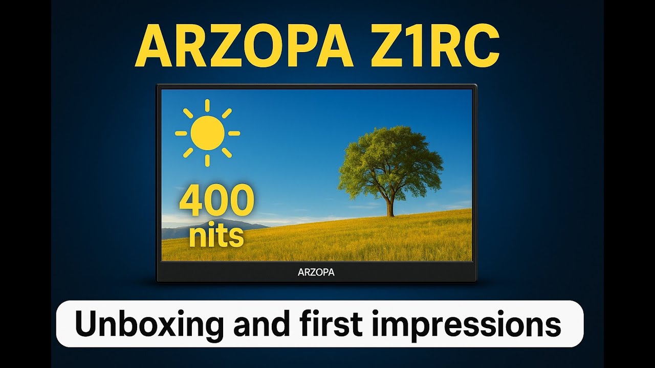 Best Budget Portable Monitor? Arzopa Z1RC Unboxing and Overview - YouTube
