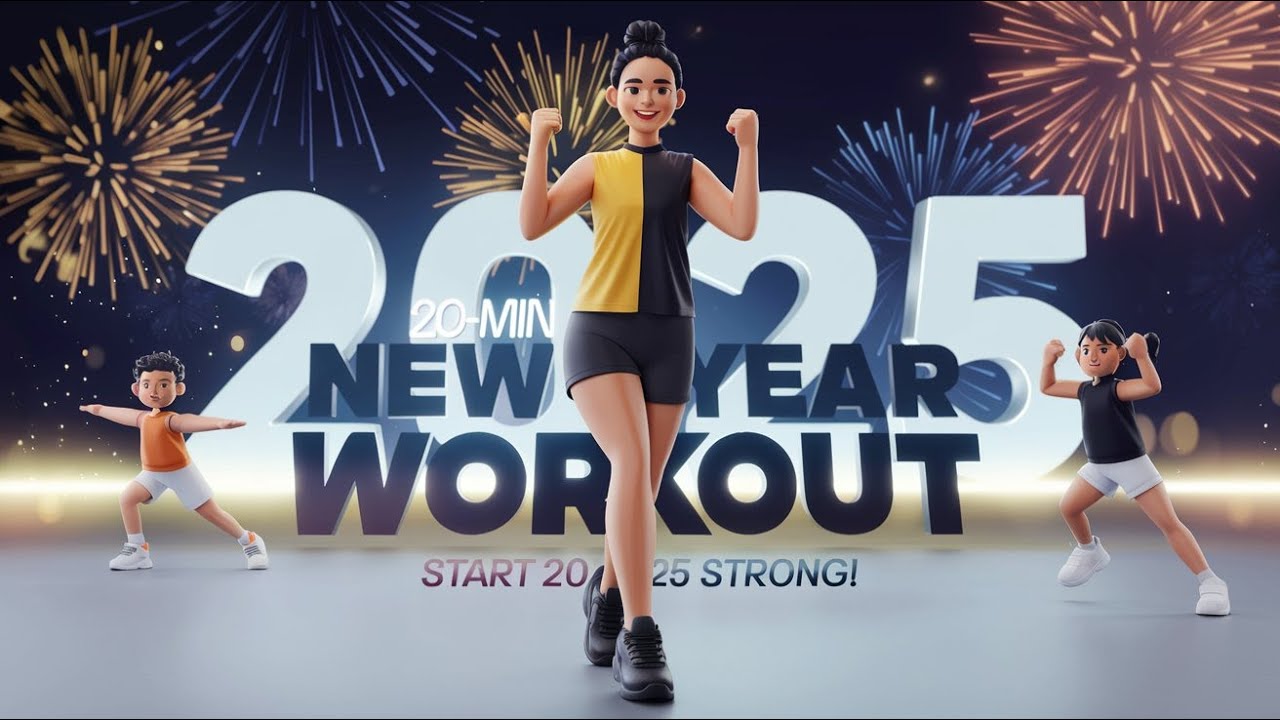 🎉 20-MIN NEW YEAR WORKOUT – START 2025 STRONG! 🎉 - YouTube