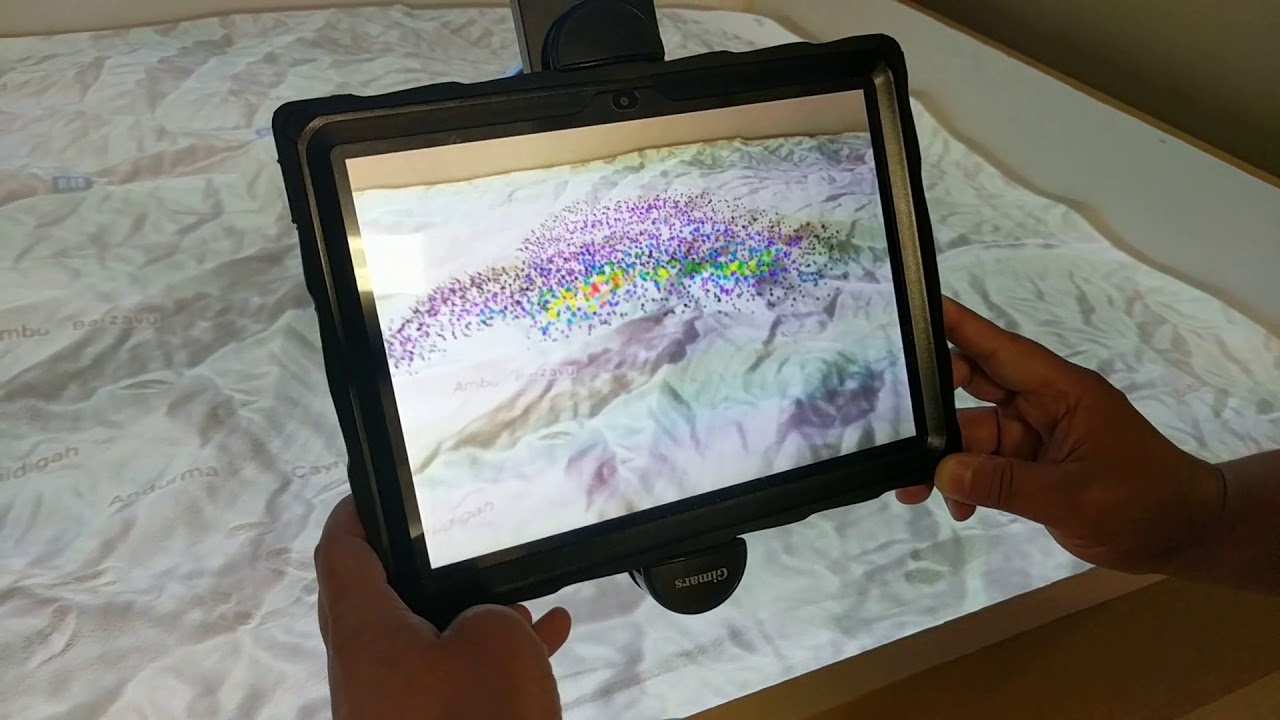 Ares Augmented Reality Via Tablet over Ares Sand Table - YouTube