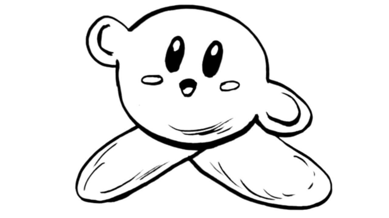 Easy Kirby Drawing Tutorial for Beginners | Learn How to Draw Kirby ...