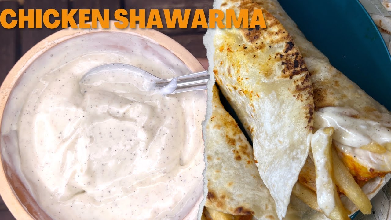 Chicken grilled Shawarma with sauce Recipe for Ramzan - YouTube