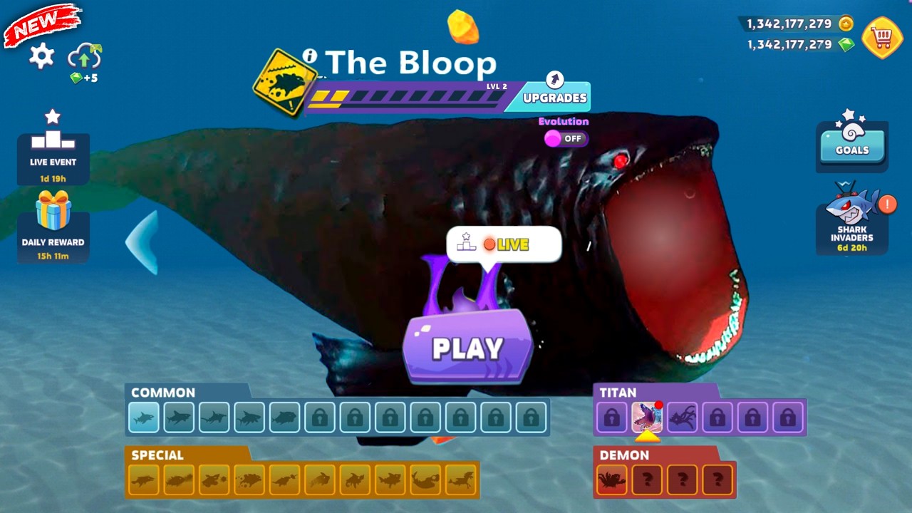 Hungry Shark - New The Bloop Shark Unlocked - Hungry Shark Evolution ...