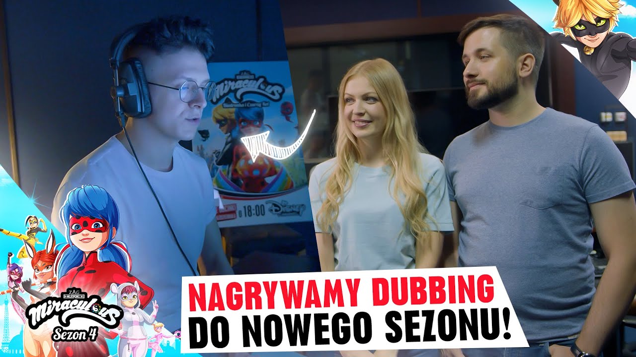 Podłożyłem głos w Sezonie 4 Miraculous! | [Marta Dobecka, Maks Bogumił ...