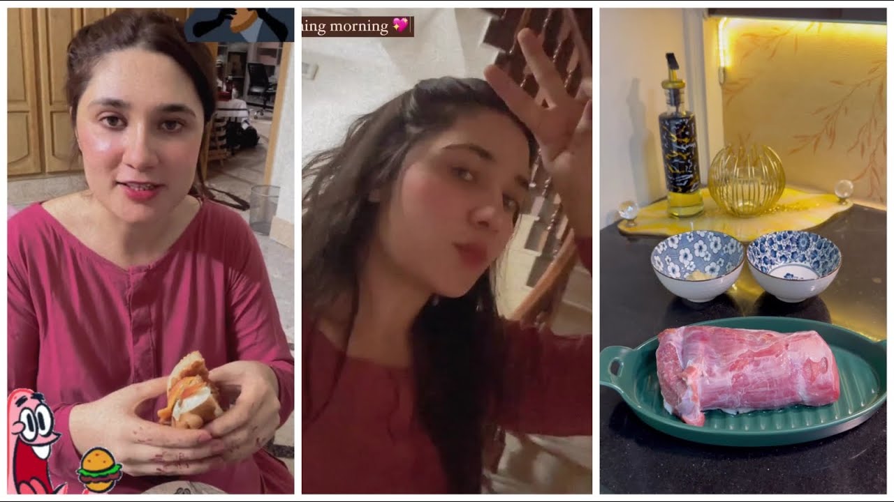 Merium Pervaiz Share Beef Burger Recipe and Sunday Routine With Faimly ...