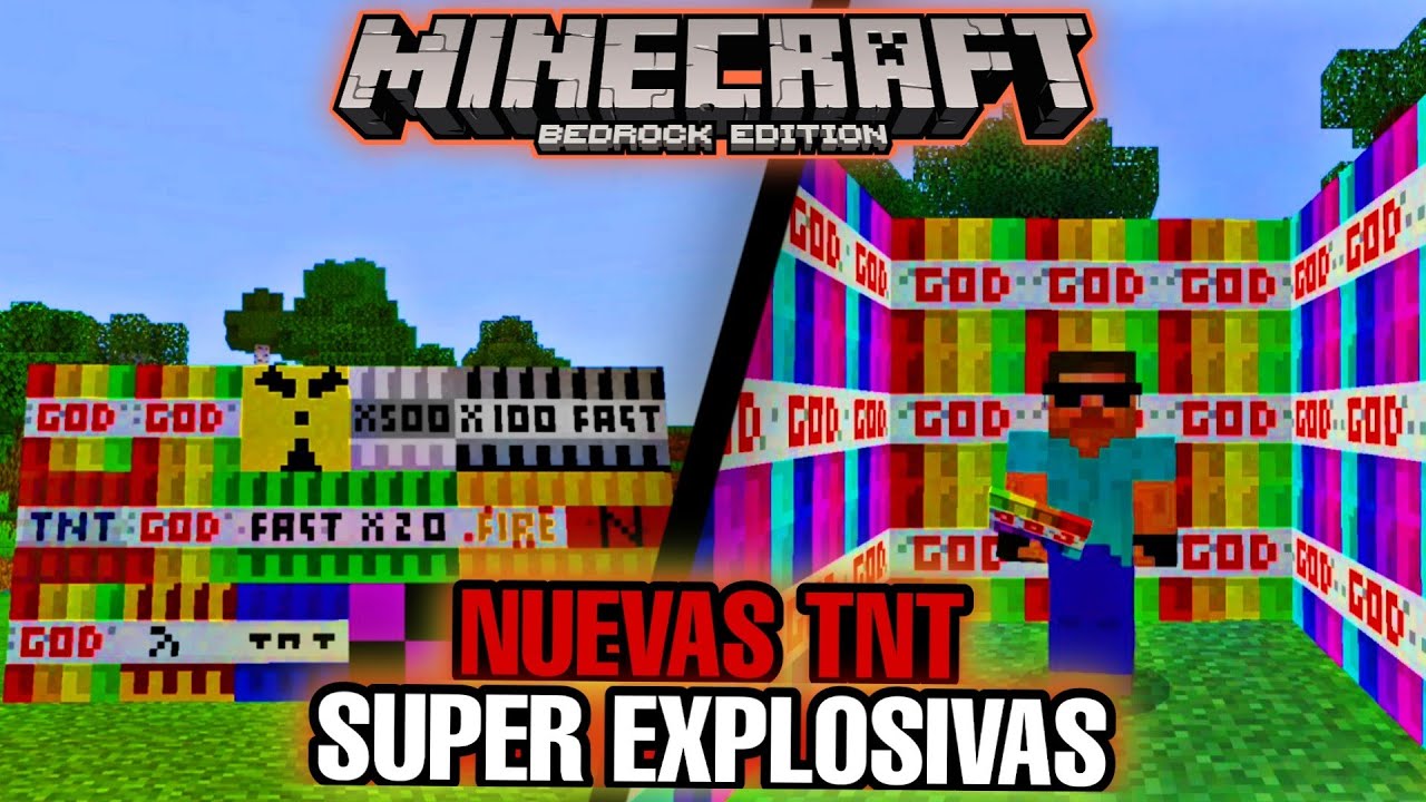 +32 NUEVAS BOMBAS PARA MINECRAFT BEDROCK - PE | TNT ADDON - MOD - YouTube