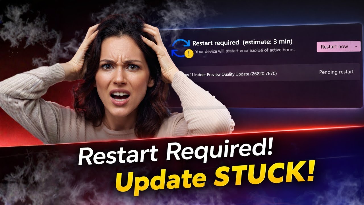 Windows 11 Update Stuck on “Restart Required”? Fix Insider Preview ...