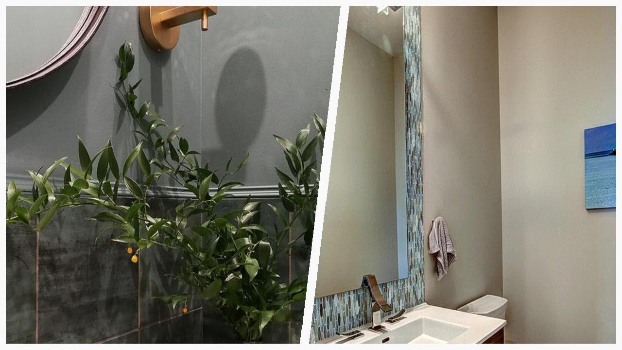 Elegant Blue Tile Powder Room Transformations | Designer CheatSheet