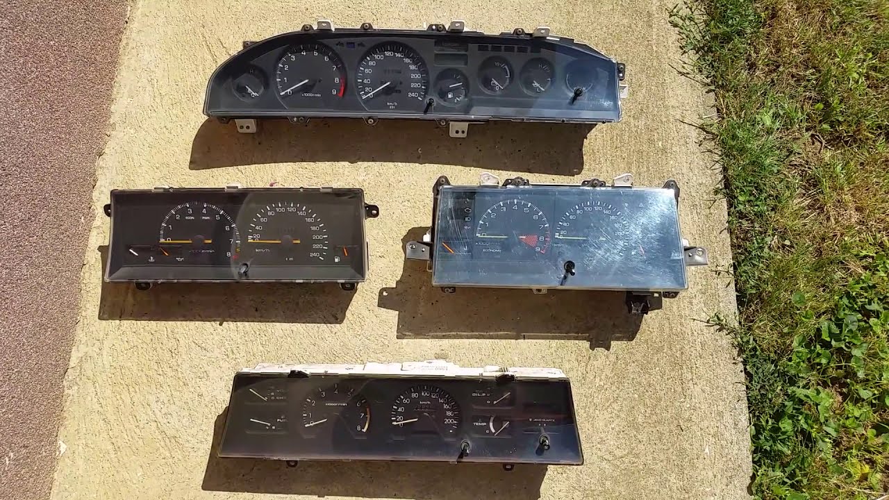 E7, E8, E9 Toyota Corolla GT, GT-i combination meters - YouTube