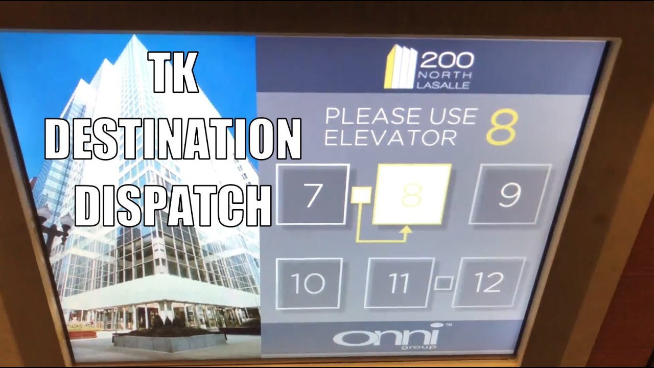 ThyssenKrupp Destination Dispatch High-Rise Elevators - 200 N LaSalle in Chicago, IL - YouTube