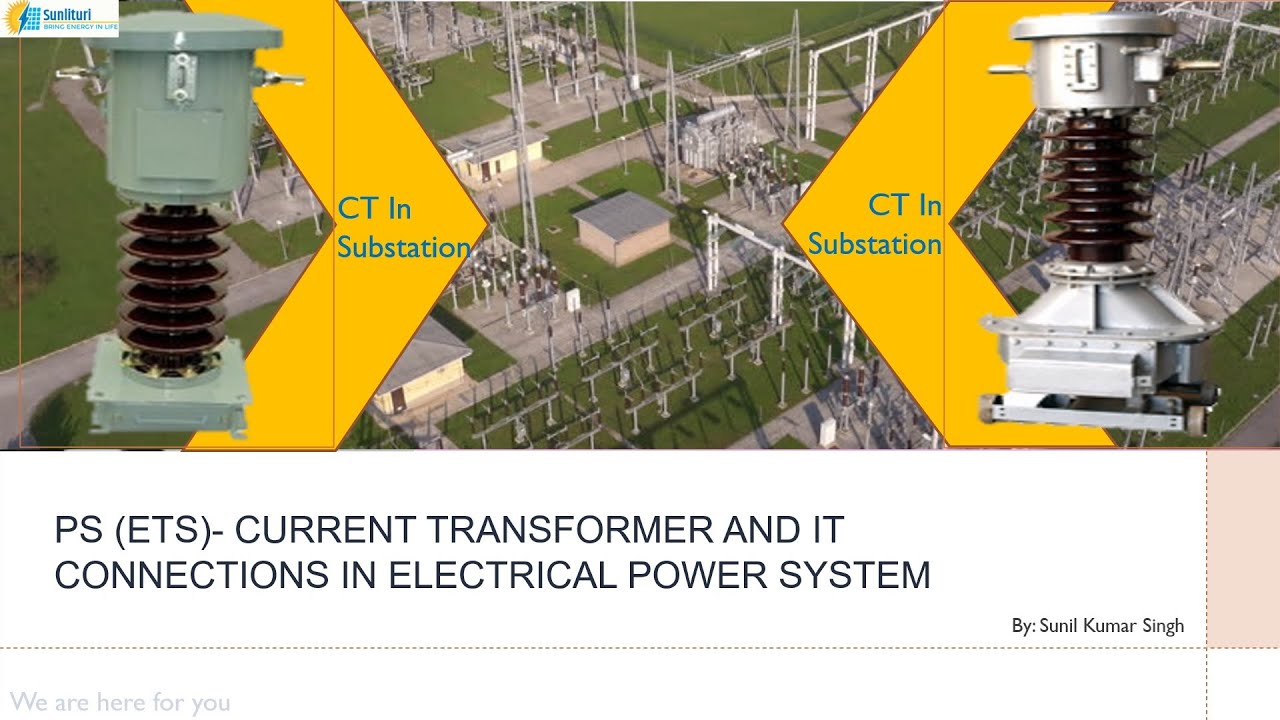 Current Transformer and connections of primary and secondary terminals ...
