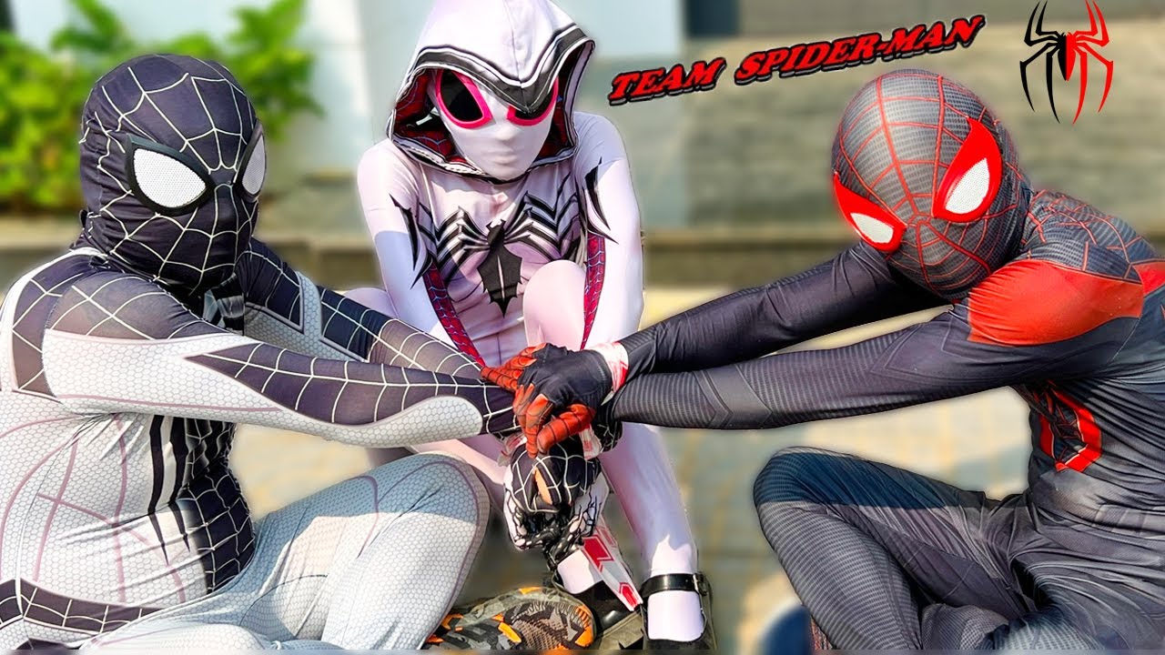 TEAM SPIDER-MAN vs VENOM | Rescue GOOD - HERO from BAD GUY TEAM ( Live ...