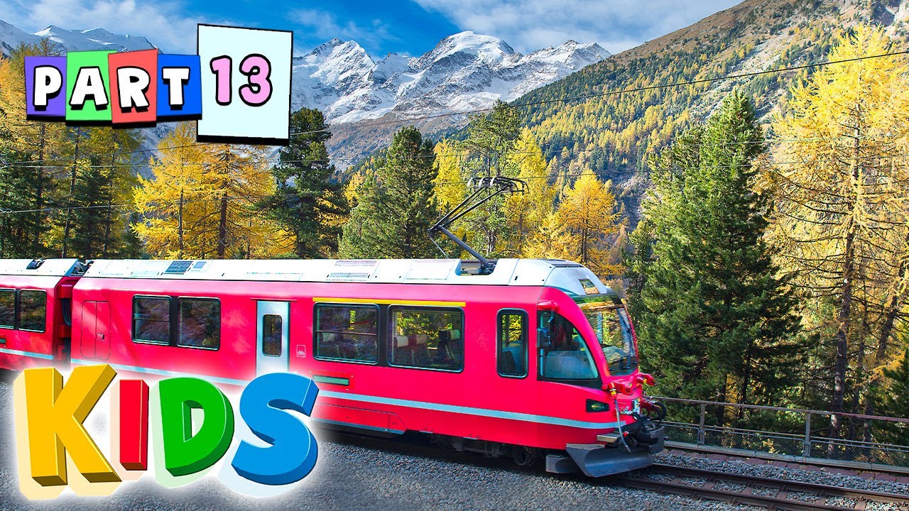 All Aboard, Kids 🚂 Choo Choo Trains Fun For Toddlers 🤩 Trains Tor Kids ...