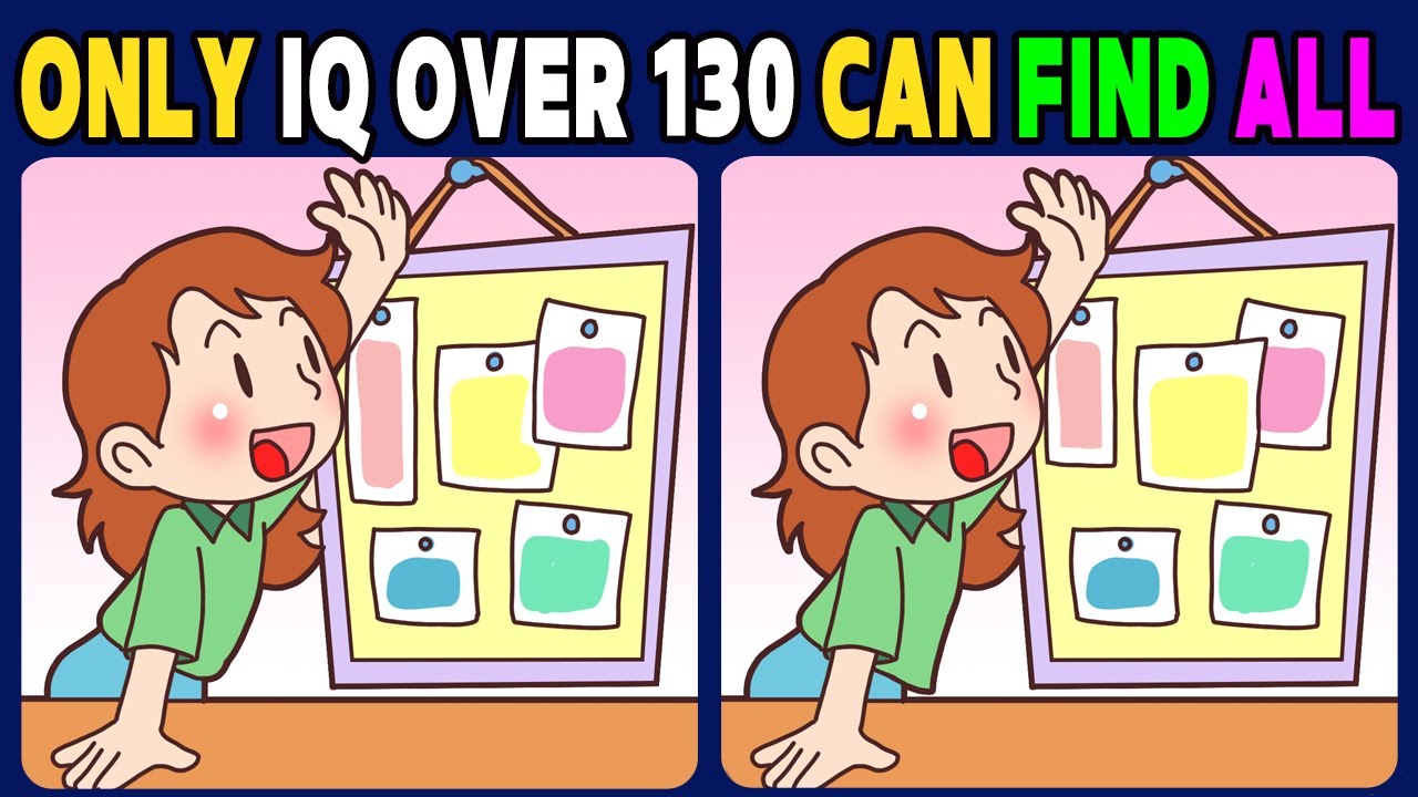 【Spot the difference】Only over 130 IQ can find all【Find the difference】5 - YouTube