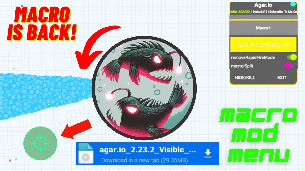 Agario Macro & Zoom | Mod Menu + No Lag for iOS and Android + Epic ...