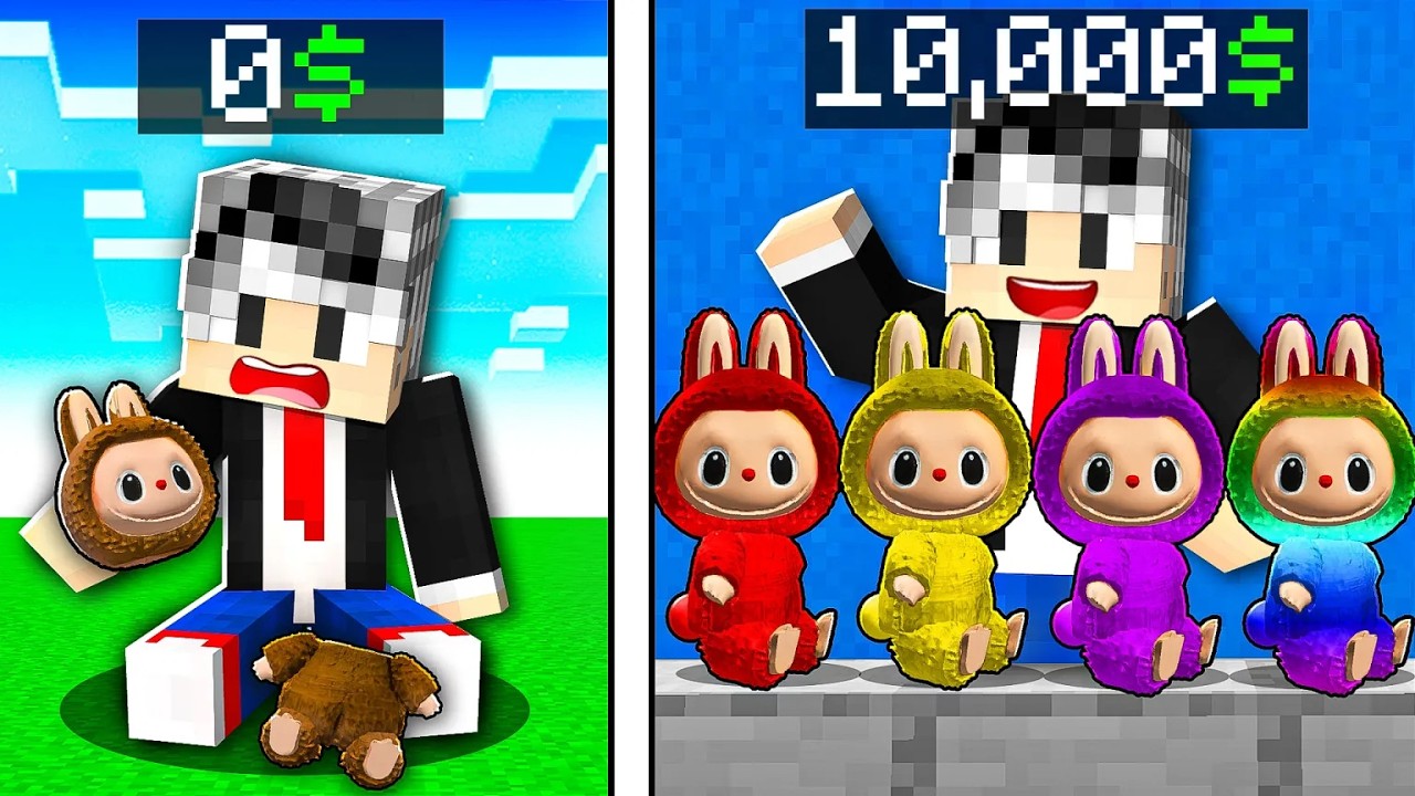 LABUBU Satarak MİLYONER Oldum - Minecraft - YouTube