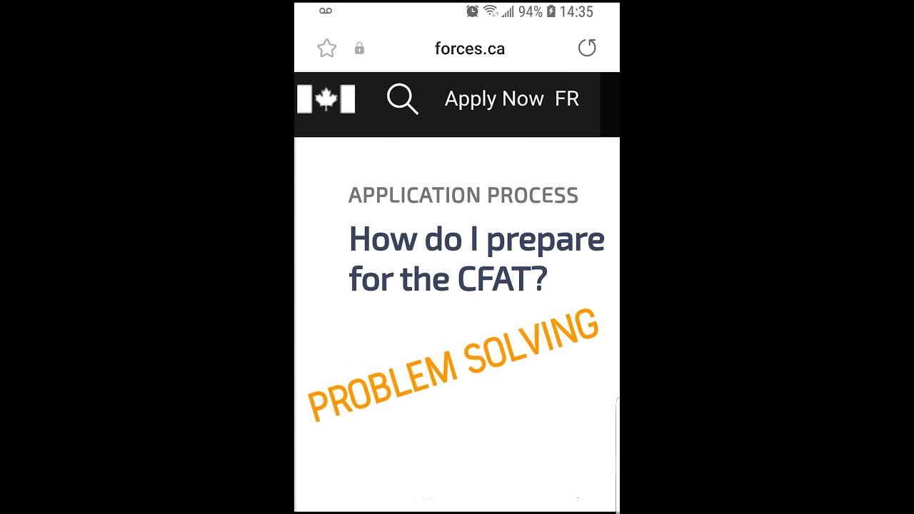 CFAT practice test questions PROBLEM SOLVING to help you Pass the ...