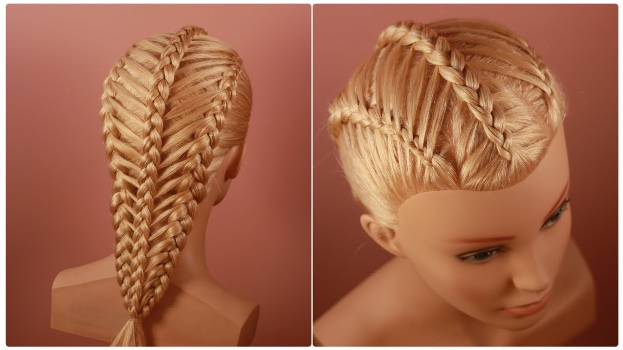 Connected feather braids 🪶 - YouTube