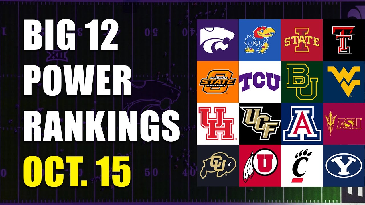 Big 12 Power Rankings 10/15/24 - YouTube