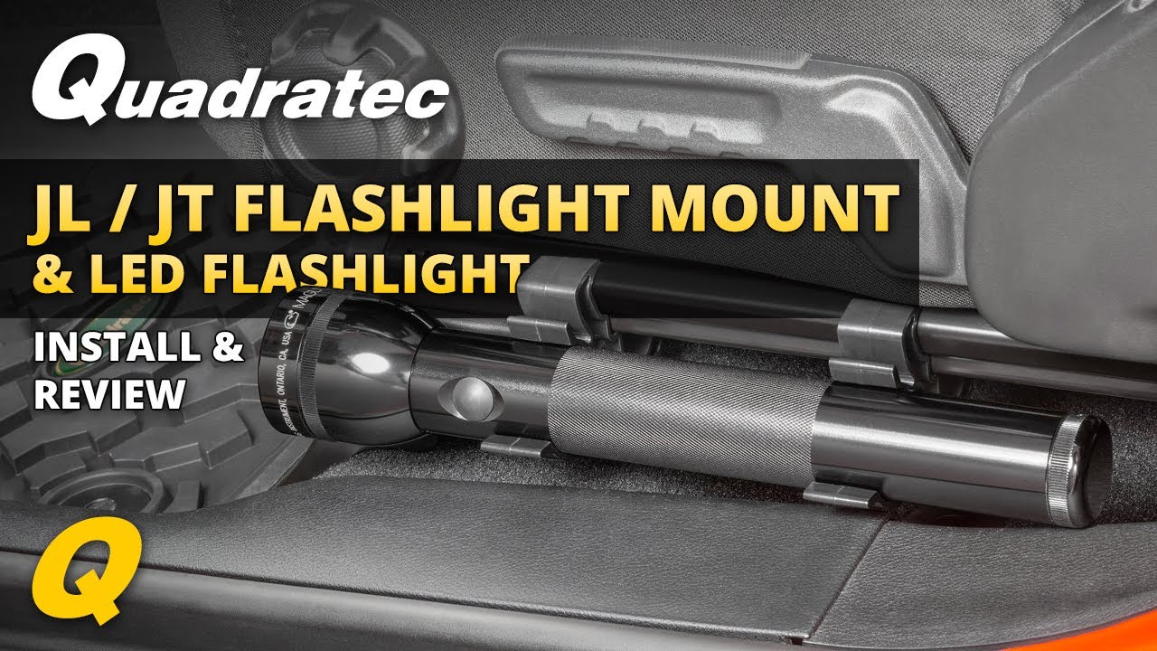 How to Install the Quadratec Flashlight Bracket for Jeep Wrangler JL ...