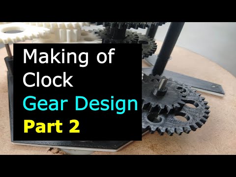 Making of clock - Gears with FreeCAD #freecad #gears #astronomy - YouTube