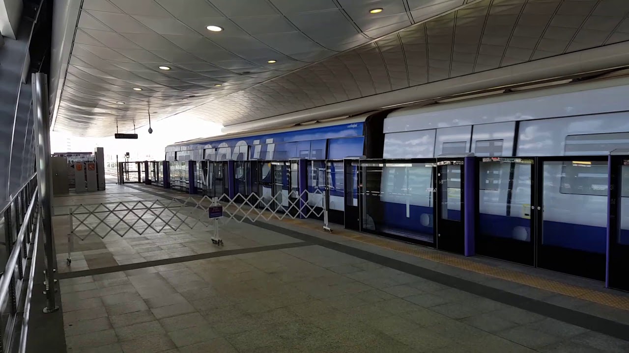 MRT Bangkok Blue line Tao poon station. - YouTube