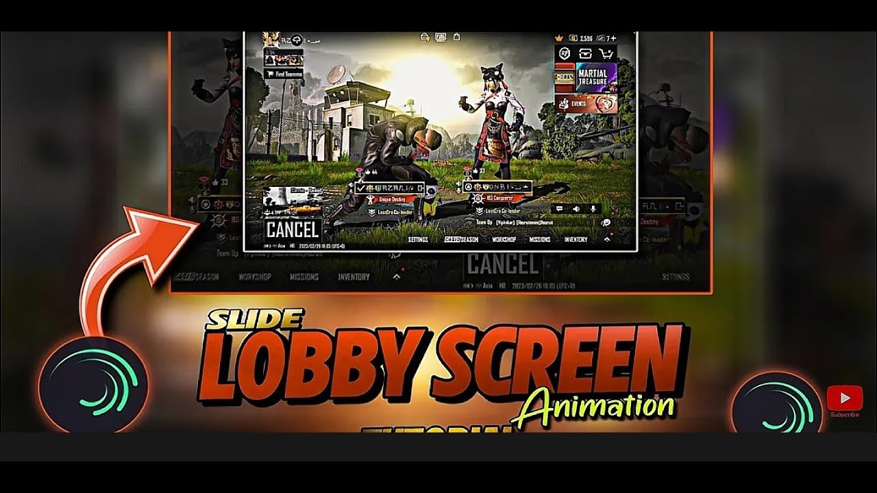 Lobby screen Animation 😱Alight Motion Tutorial | Screen Drag Tutroial ...