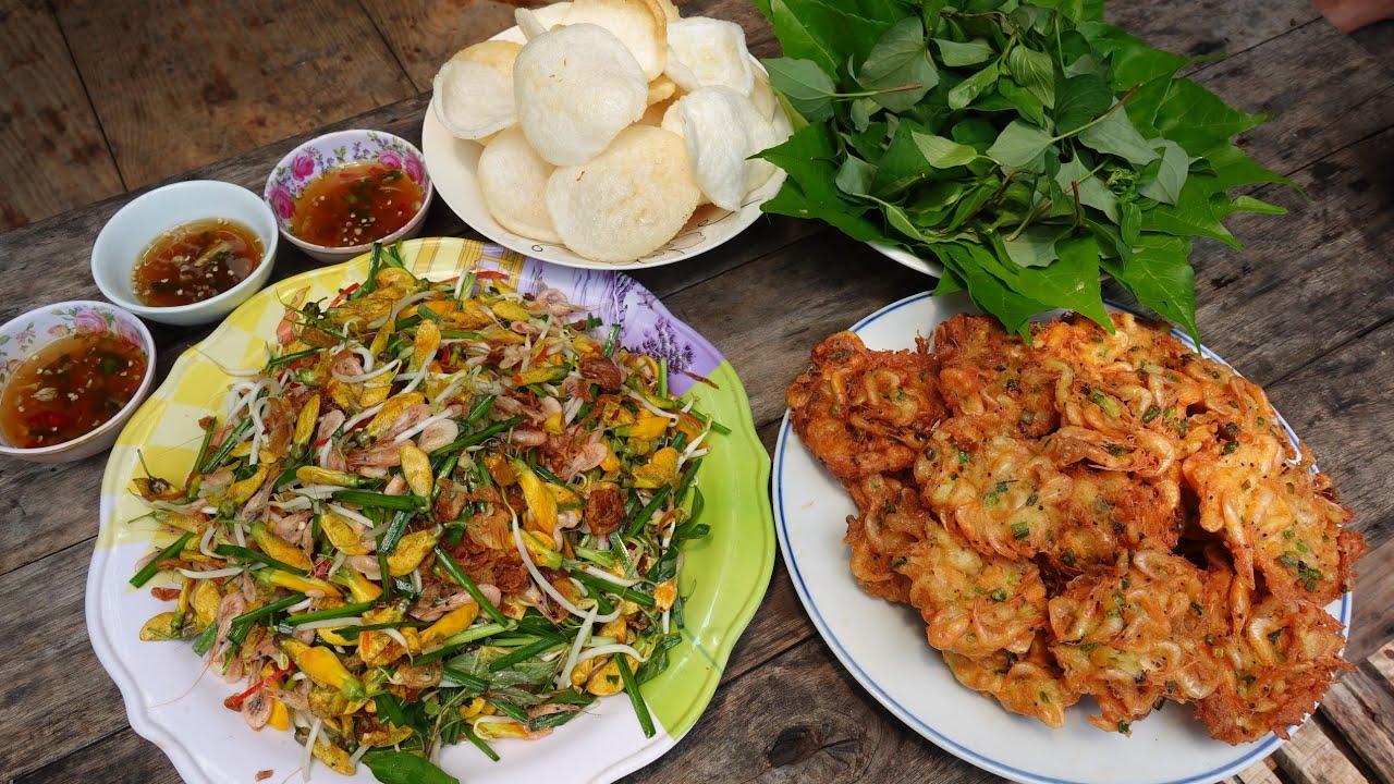 TÉP RONG CHIÊN BỘT, GỎI TÉP RONG BÔNG ĐIÊN ĐIỂN - Bin Đen Miền Tây ...