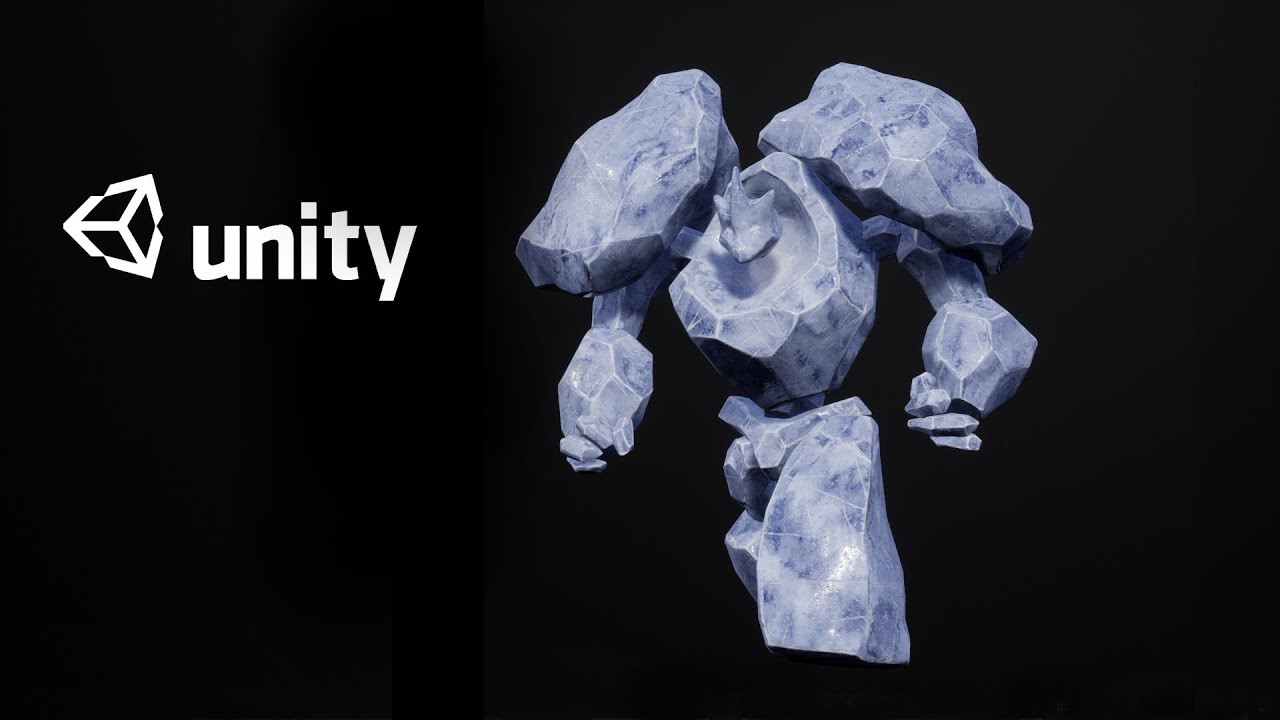 Ice golem (Unity engine ready low-poly animated model) - YouTube