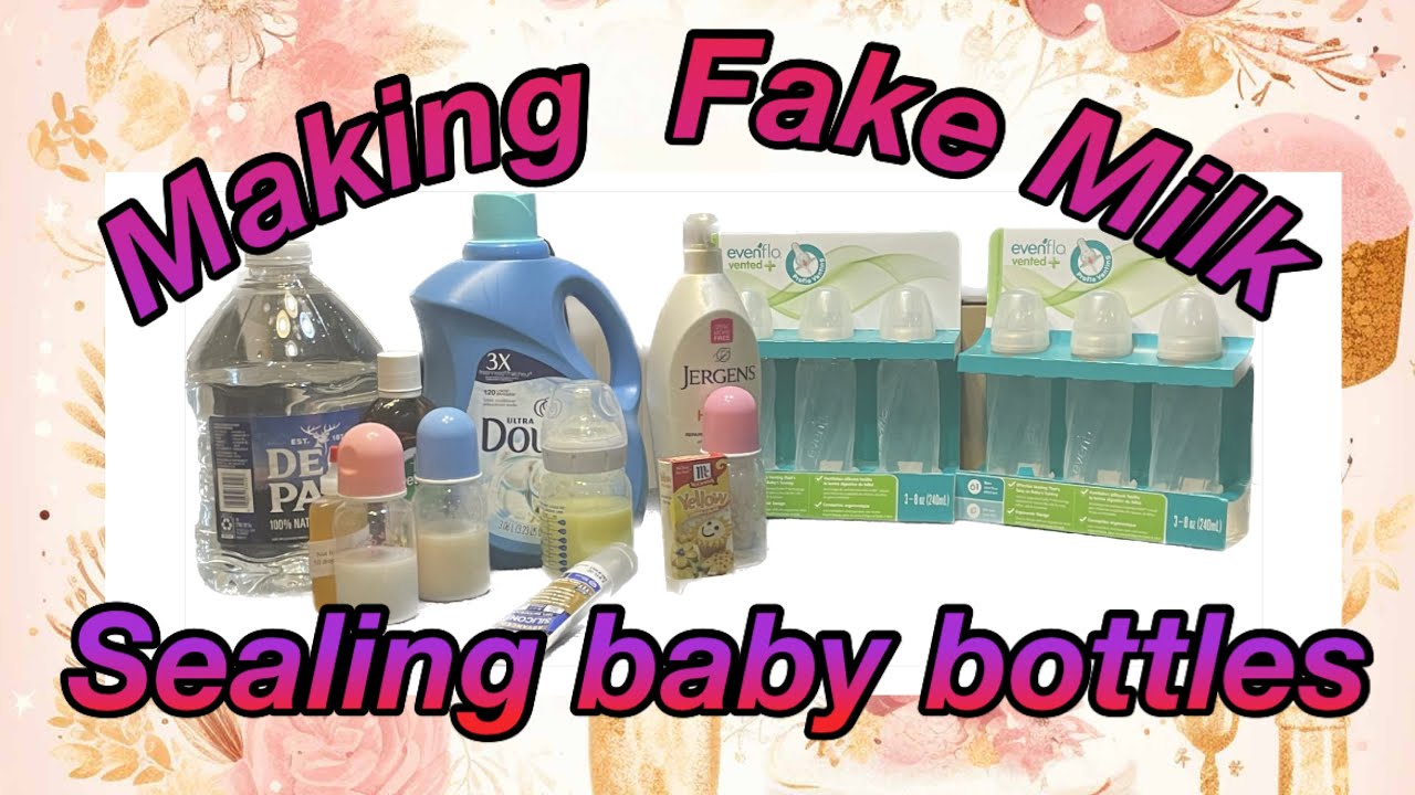 Reborn baby fake milk ( easy ) - YouTube