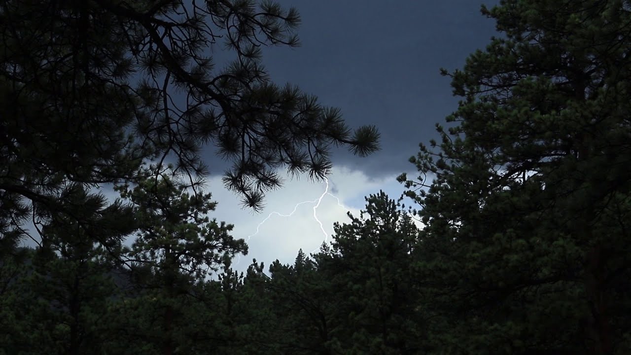Mountain Hail Storm with Extremely Loud Thunder - August 2, 2020, Estes ...