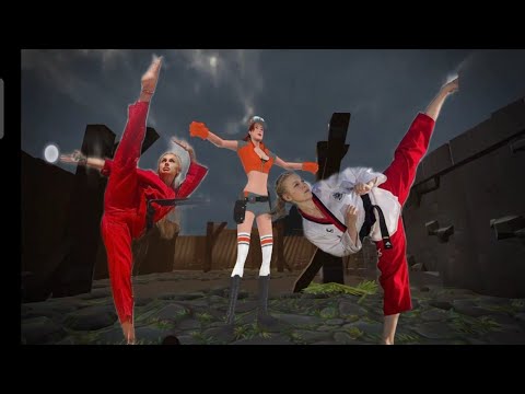 Hot Girl Kungfu Karate Master Girl Fight with Gangsters