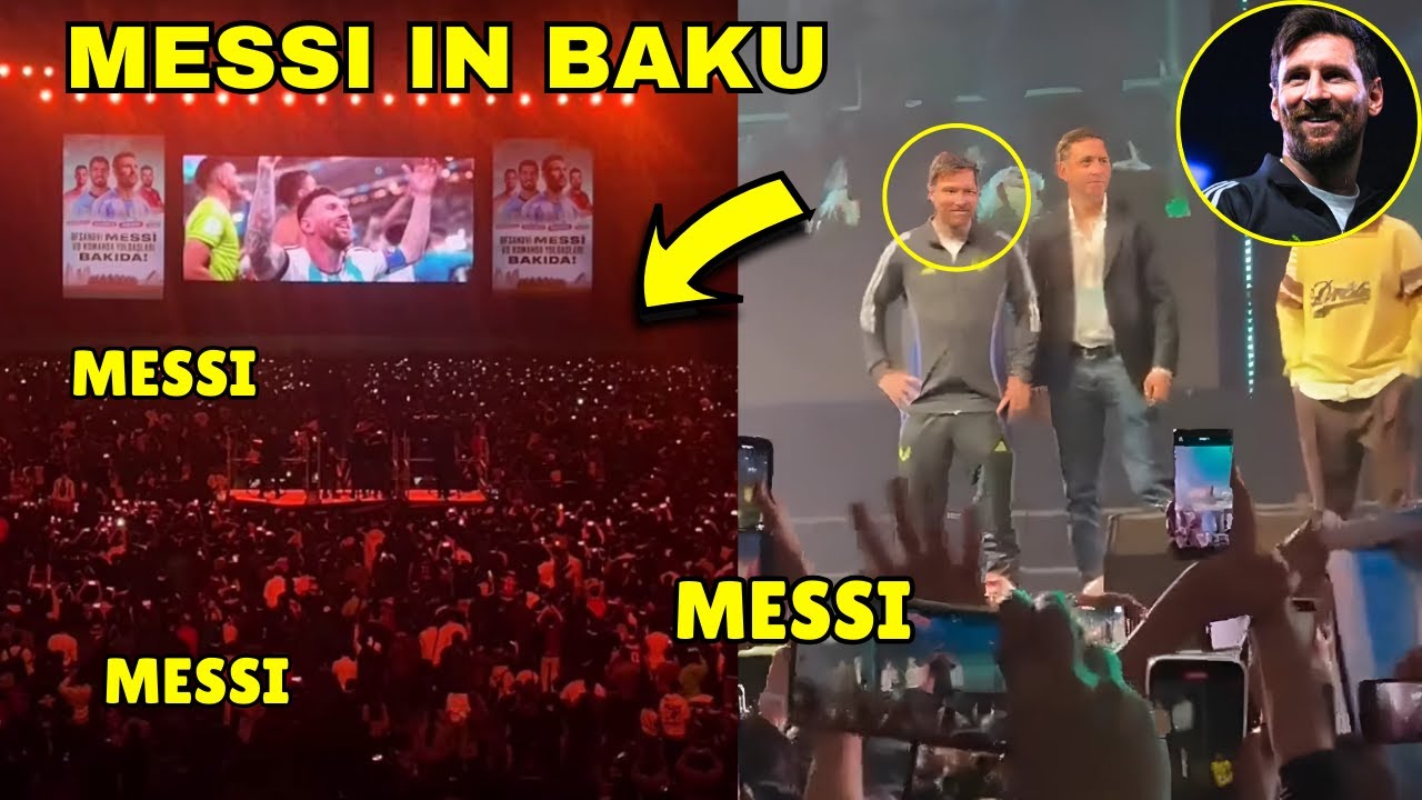 Lionel Messi Welcome in Azerbaijan - YouTube