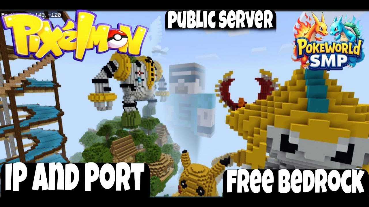 Pokemon minecraft free server bedrock pocket edition IP and Port ...