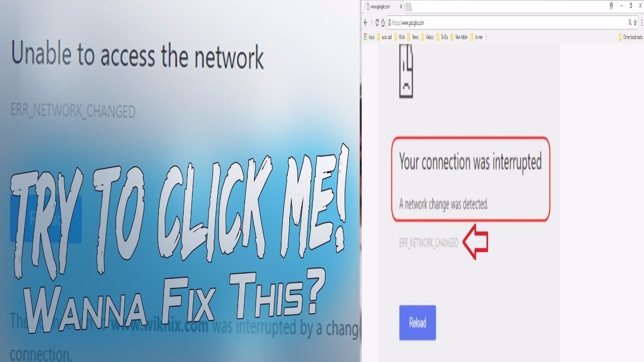 Your Connection Was Interrupted || ERR_NETWORK_CHANGED In Google Chrome ...