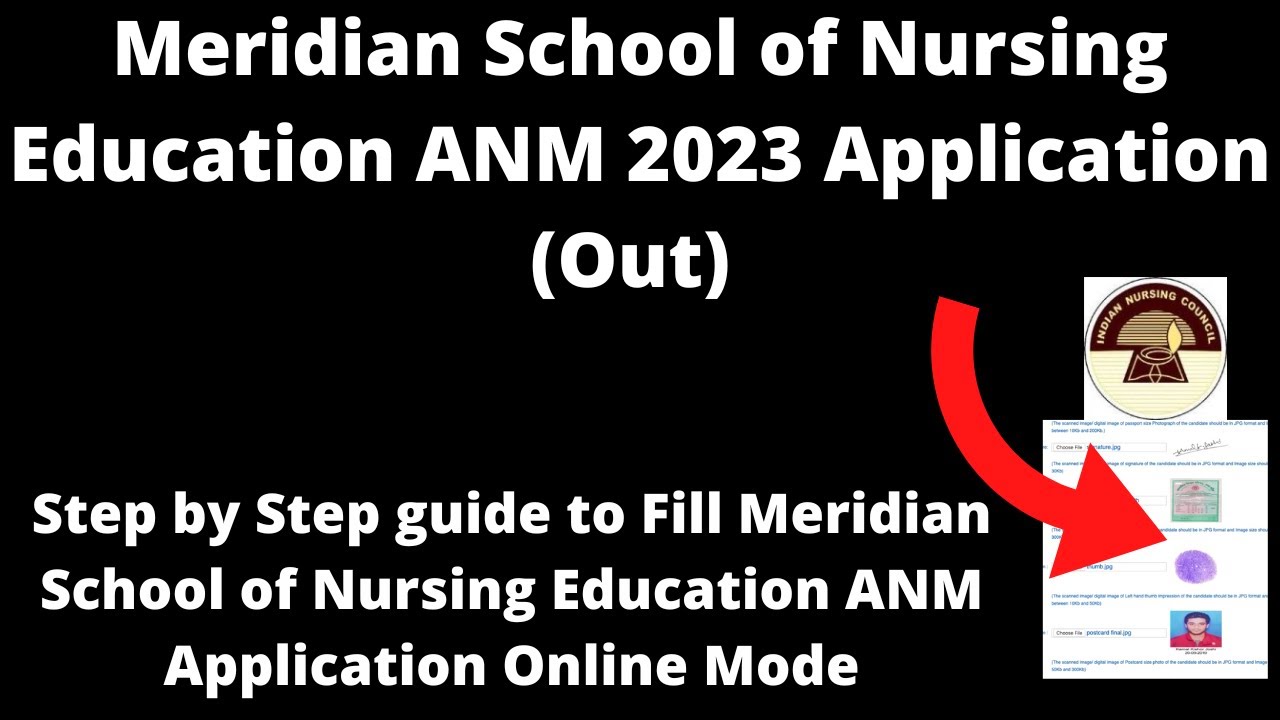 Meridian School of Nursing Education ANM 2023 Application (Released ...