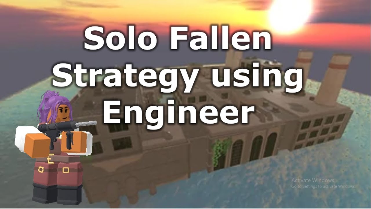 Solo Fallen Strategy using Engineer - Tower Defense Simulator (ROBLOX ...