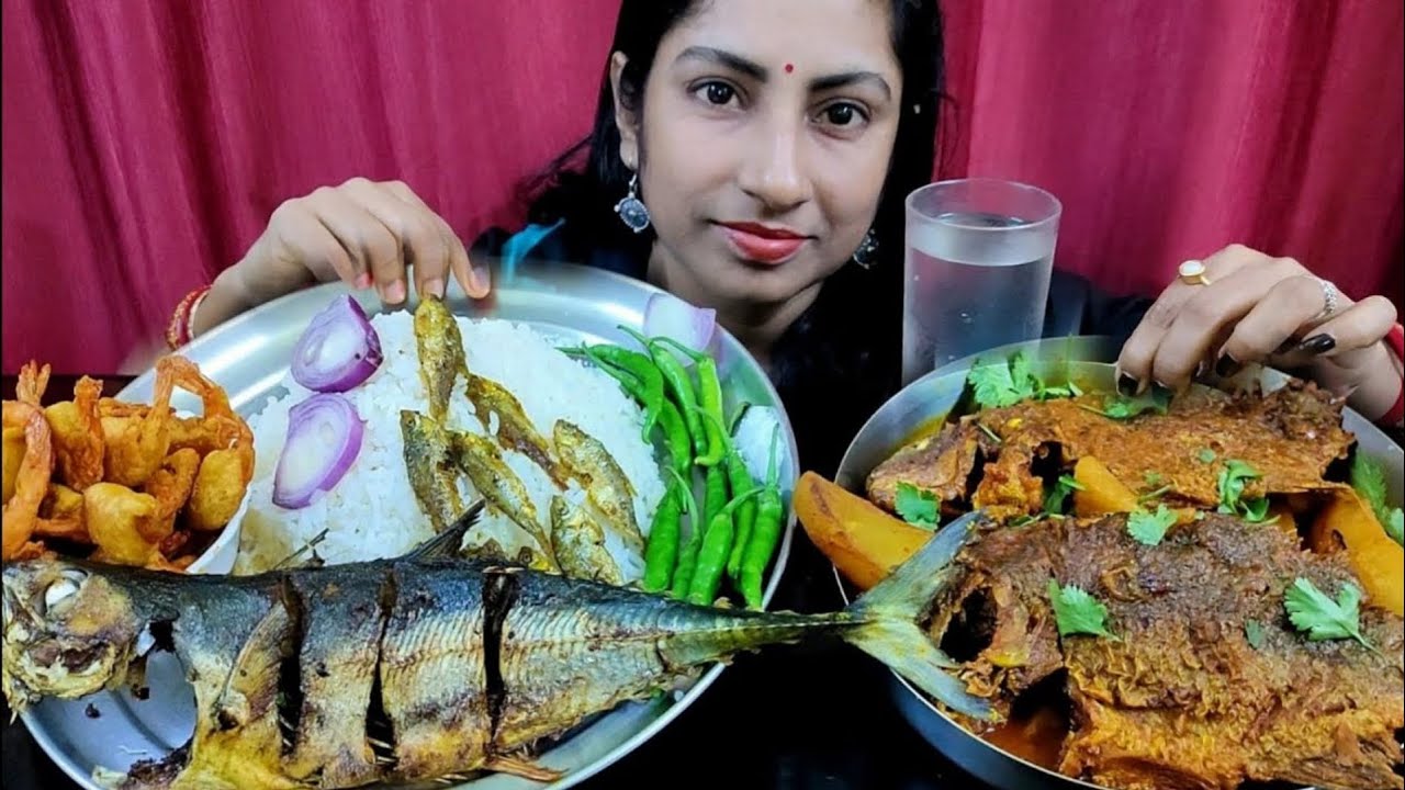 Sardin Fish,Puti Fish,Chingri Pakora,Telapia Fish Spicy🌶️🥵 Curry Rice ...